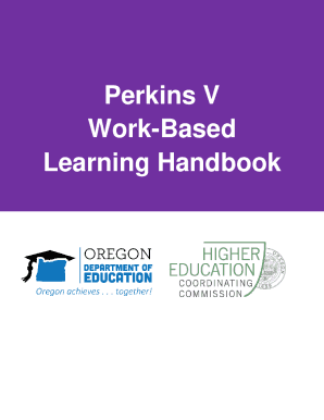 Fillable Online Perkins V Work-Based Learning Handbook Fax Email Print - pdfFiller