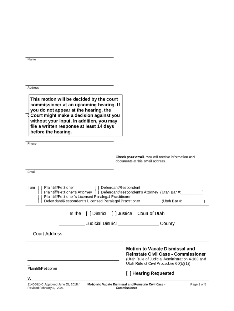 Motion To Vacate Dismissal And Reinstate Civil Case Doc Template motion-to-vacate-dismissal-and-reinstate-civil-case-doc-template
