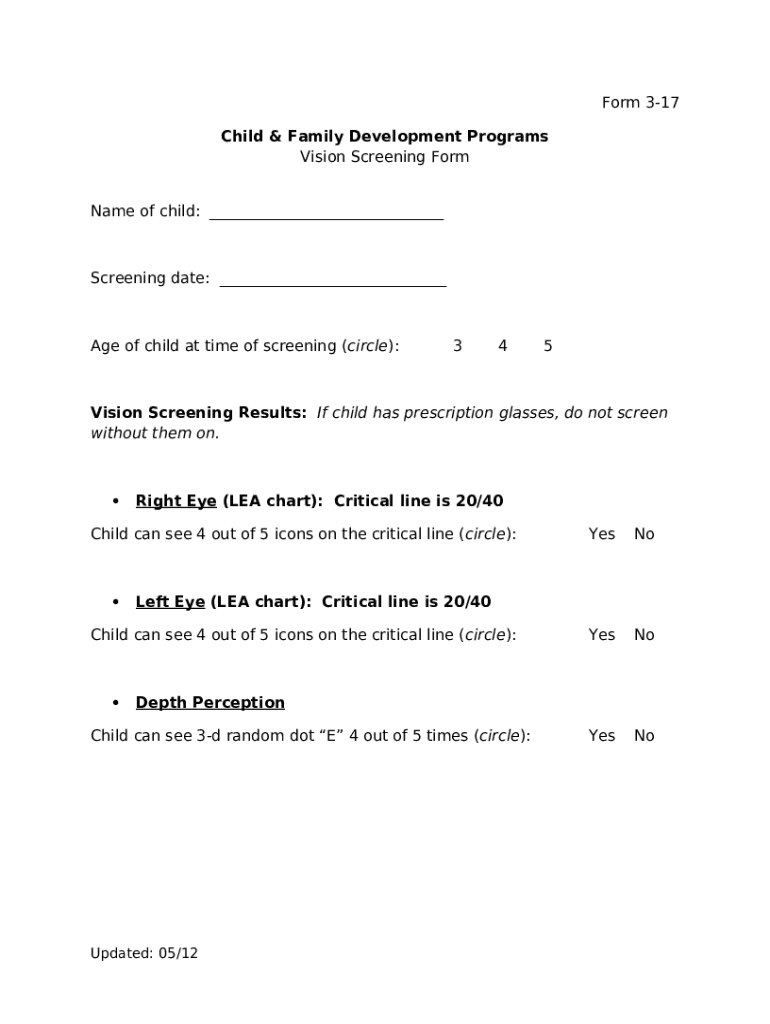 Vision and Hearing Screening Services for Children and ... - Medicaid ...