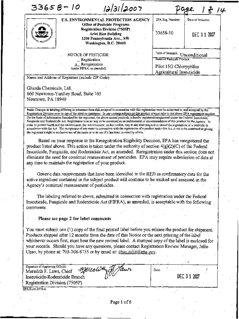 Fillable Online US EPA, Pesticide Product Label, GHARDA DICAMBA K SALT ...