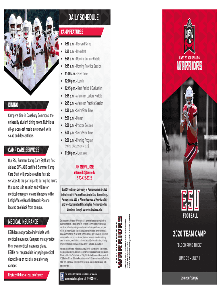 Fillable Online Traditional Summer Camp Menus - CampFood.orgTraditional ...