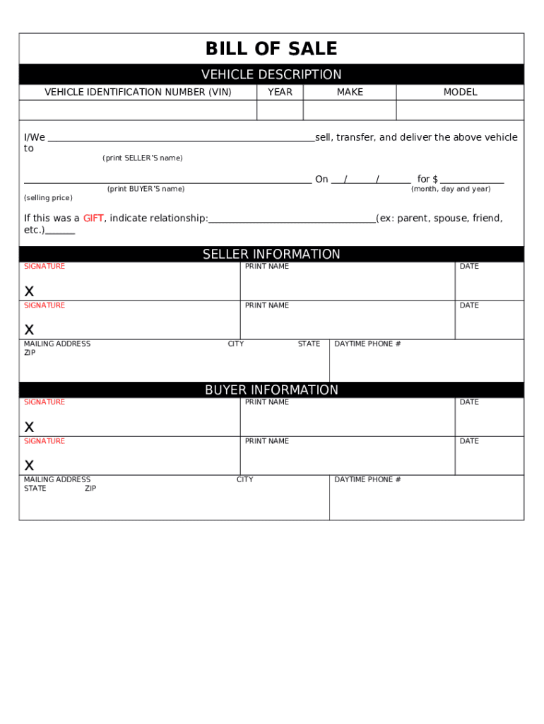 VEHICLE IDENTIFICATION NUMBER (VIN) Doc Template | pdfFiller