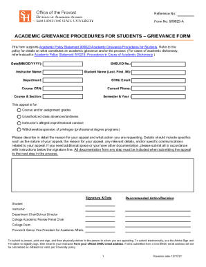 Fillable Online 19+ FREE Grievance Letter Templates and Samples ...