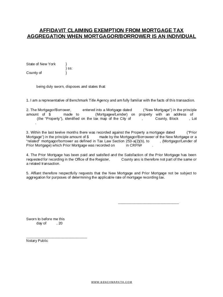 AFFIDAVIT 275 - Benchmark Title Agency LLC Doc Template | pdfFiller