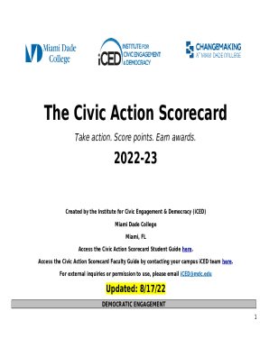 The Civic Action Scorecard Take action. Keep score. Earn awards..docx ...