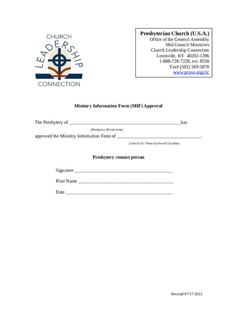 ministry ination - Faith Presbyterian Church - Baytown Doc Template ...