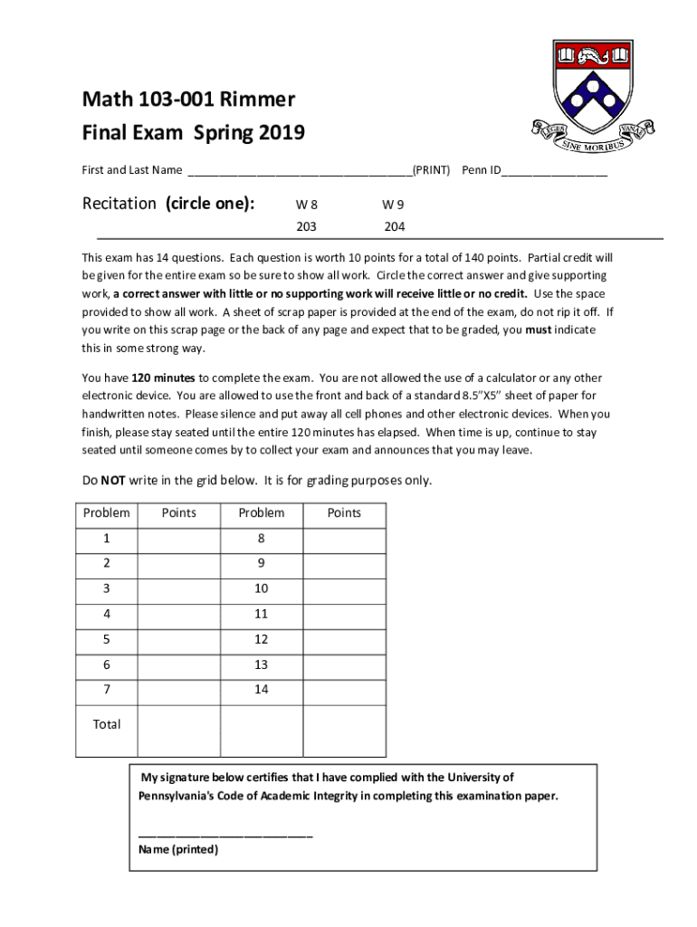 Fillable Online www.studocu.comen-usdocument103finalexsp 18 - Finals ...