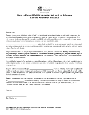 Fillable Online Documentation Request for Medical Condition and ...