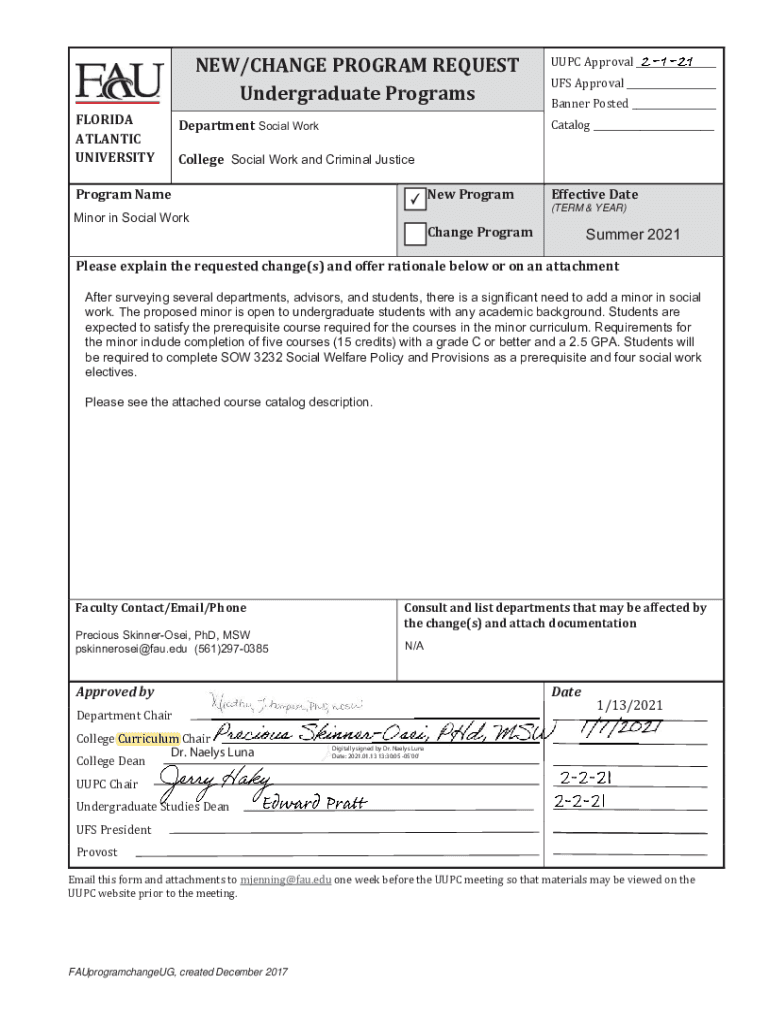 Fillable Online approval.ufl.edustart-new-requestchange-degreeChange ...