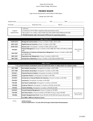 Fillable Online catalog.ttu.edupreviewentityJerry S. Rawls College of ...