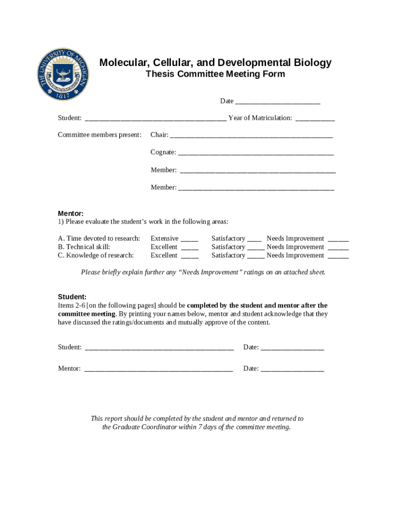 College of LSA U-M LSA - lsa umich Doc Template | pdfFiller