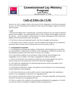 Does Your Church Have A Code of Ethics And Conduct Statement? Doc ...