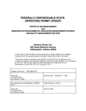 Fillable Online permits air idem in FEDERALLY ENFORCEABLE STATE ...