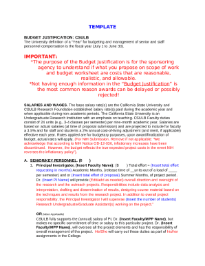 Budget Justification Templates - University of California, Berkeley Doc ...