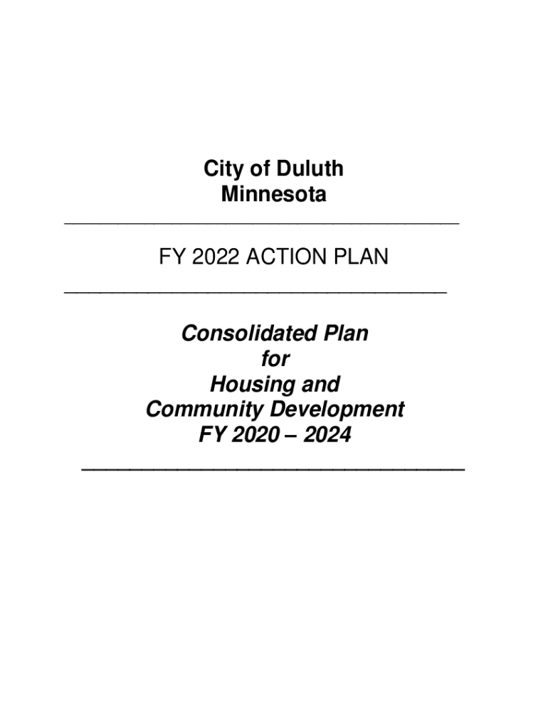 Fillable Online Consolidated Plan - HUD ExchangePlans - Minnesota ...