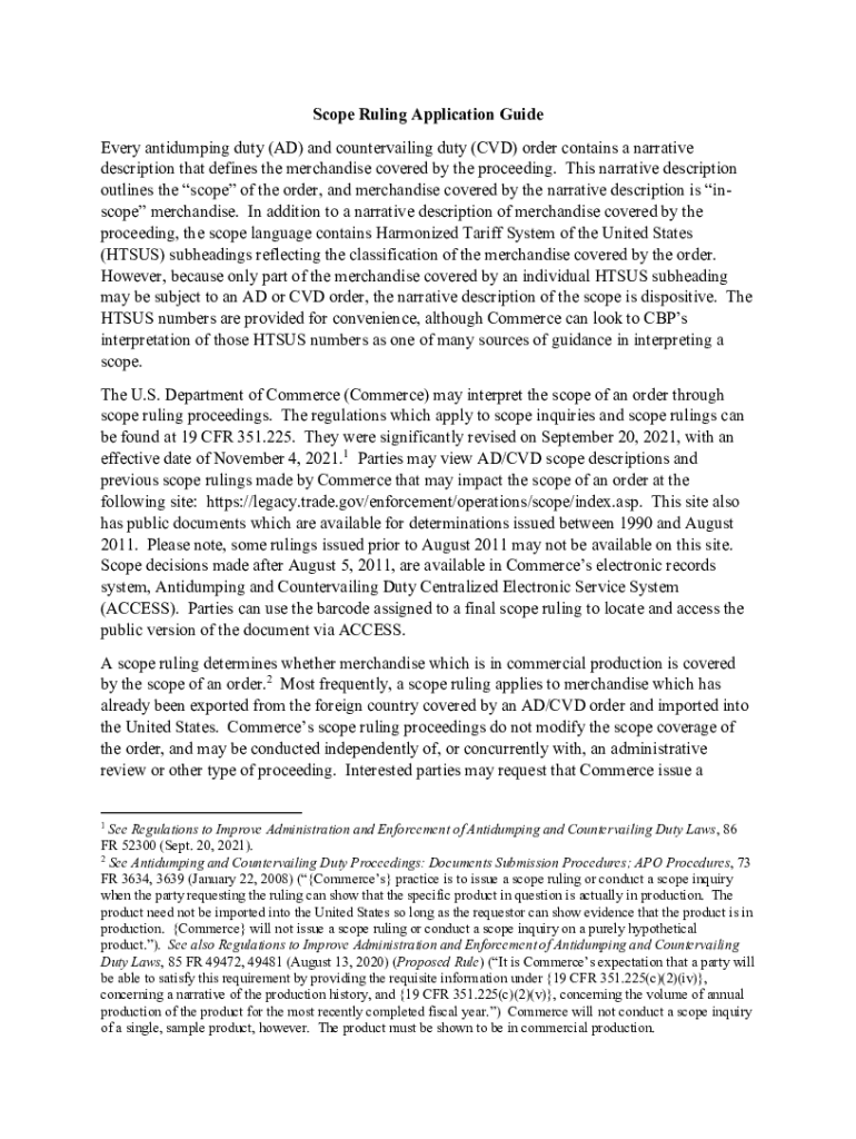 Fillable Online Antidumping and Countervailing Duty ...
