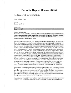 Fillable Online Periodic Report (Convention) - Intangible Cultural ...