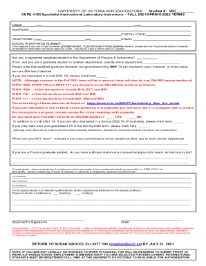 Fillable Online TA application form FallSpring.doc Fax Email Print ...