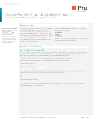 Fillable Online d2egew0dmgr9fm.cloudfront.netpdfGENM100013714M&G Gift TrustDiscretionary Trust ...