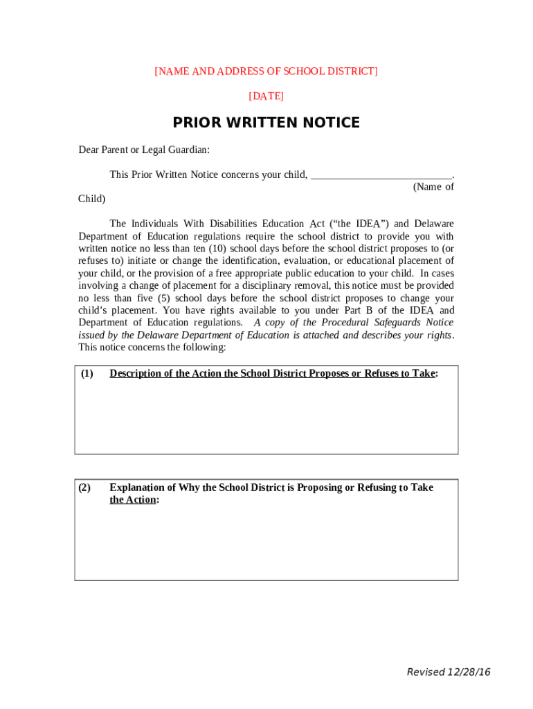www.p12.nysed.govspecialedsnoticesModel s: Prior Written Notice (Notice ...