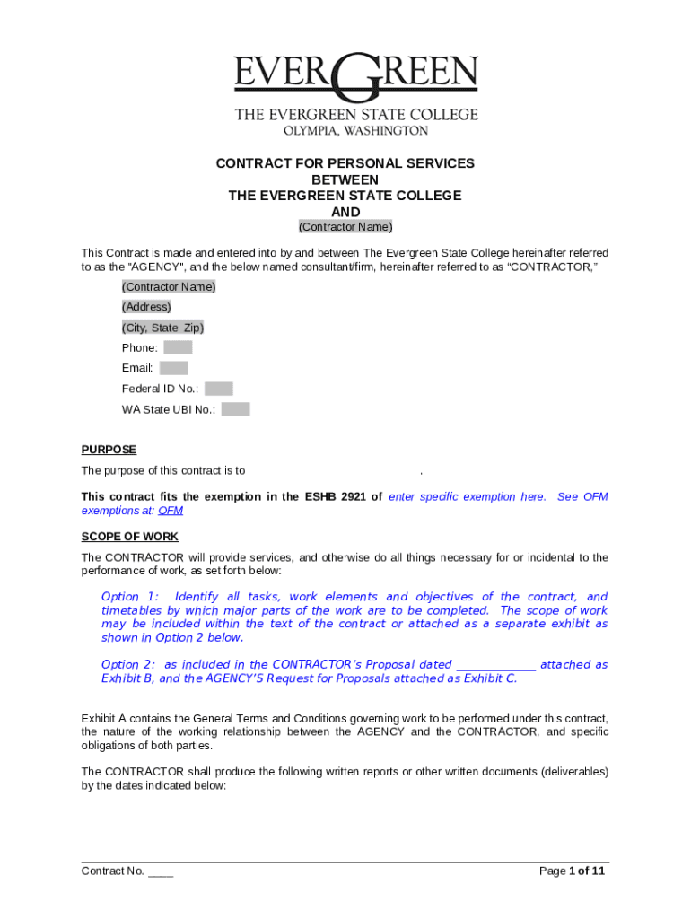 www.evergreen.edusitesdefaultServices Contract Short - Evergreen State ...