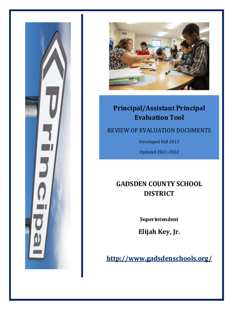 Fillable Online images pcmac GADSDEN COUNTY PUBLIC SCHOOLS SCHOOL LEADERSHIP EVALUATION MODEL ...