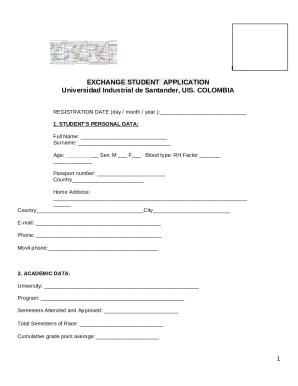 INTERNATIONAL STUDENT APPLICATION - UTS College Doc Template | pdfFiller