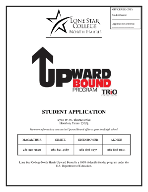 Fillable Online STUDENT APPLICATION - Lone Star College System Fax ...