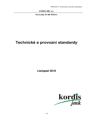 Fillable Online smlouvy gov Technick a provozn standardy Fax Email Print - pdfFiller