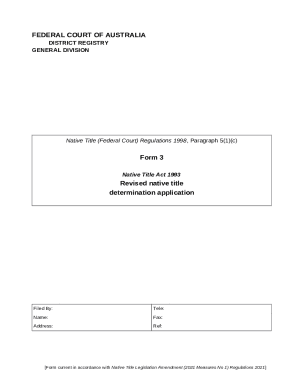 Native Title (Federal Court) Regulations 1998, Paragraph 5(1)(c) Doc ...