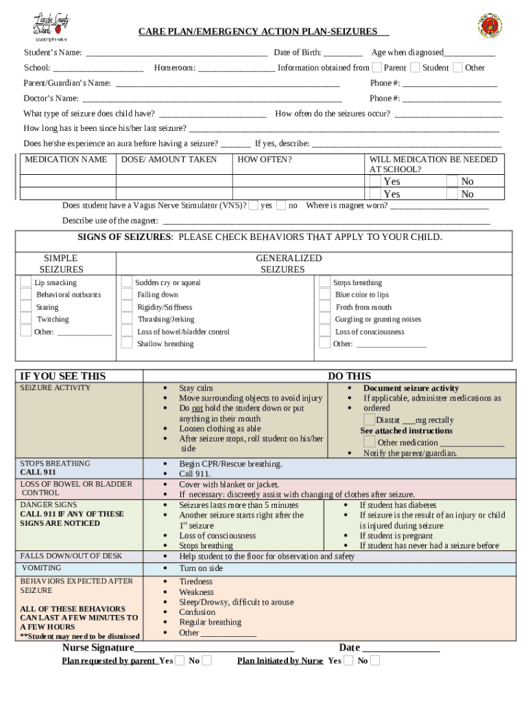 CH-15 CSHN Care Plan with Instructions - State Doc Template | pdfFiller