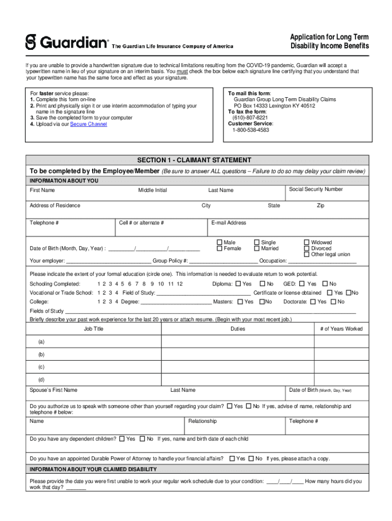 Fillable Online Filing a Long-Term Disability Claim: What to KnowTips ...