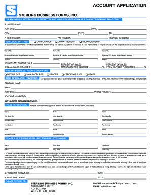 Fillable Online ACCOUNT APPLICATION - global-uploads.webflow.com Fax Email Print - pdfFiller
