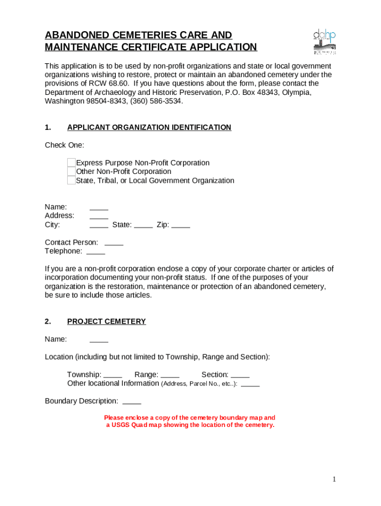 Death and Taxes: Understanding 501(c)(13) Cemetery Companies - dahp wa Doc Template | pdfFiller
