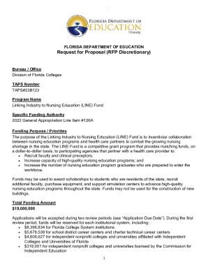 Fillable Online info.fldoe.orgdocusharedswebFLORIDA DEPARTMENT OF EDUCATION Request for Proposal ...