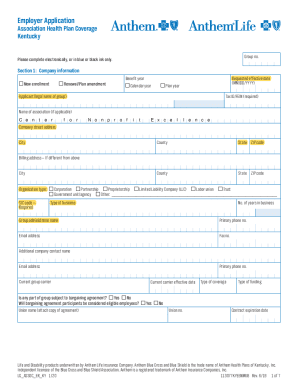 Fillable Online Employee Enrollment Application For Small Groups ...