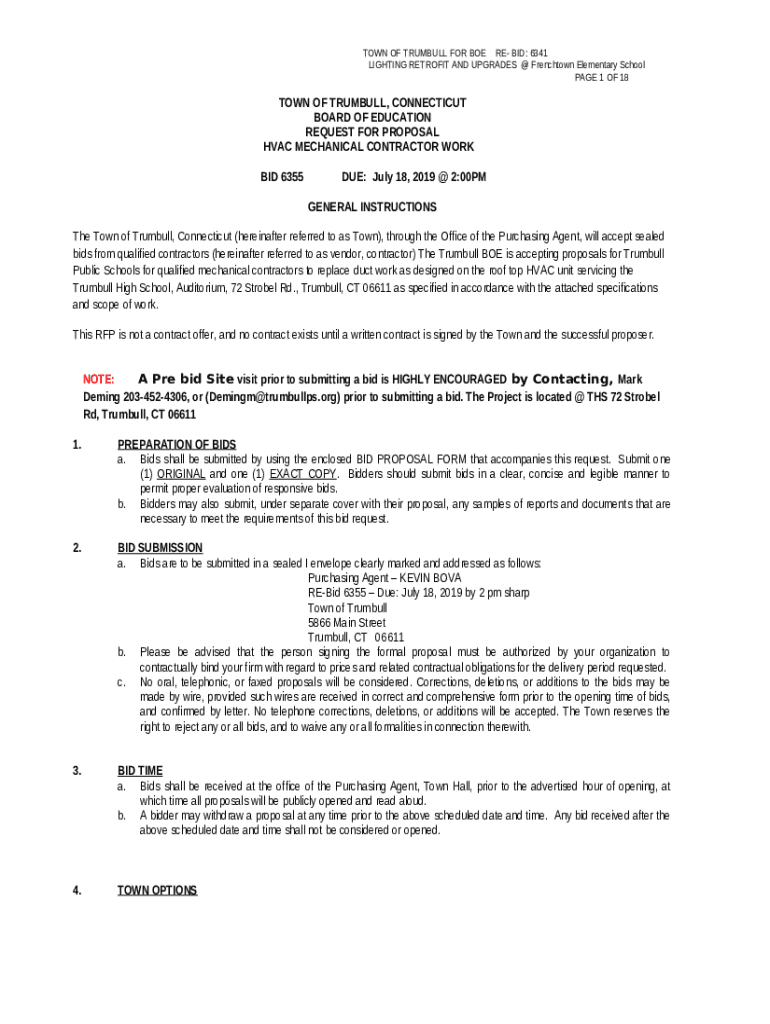 HVAC MECHANICAL CONTRACTOR WORK Doc Template | pdfFiller