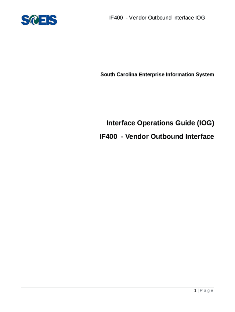 IF400 IOG - Vendor Oubound Interface v2 - South Carolina - sceis sc Doc ...