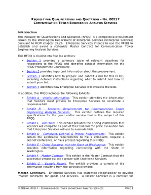 IFB Template - Washington - fortress wa Doc Template | pdfFiller