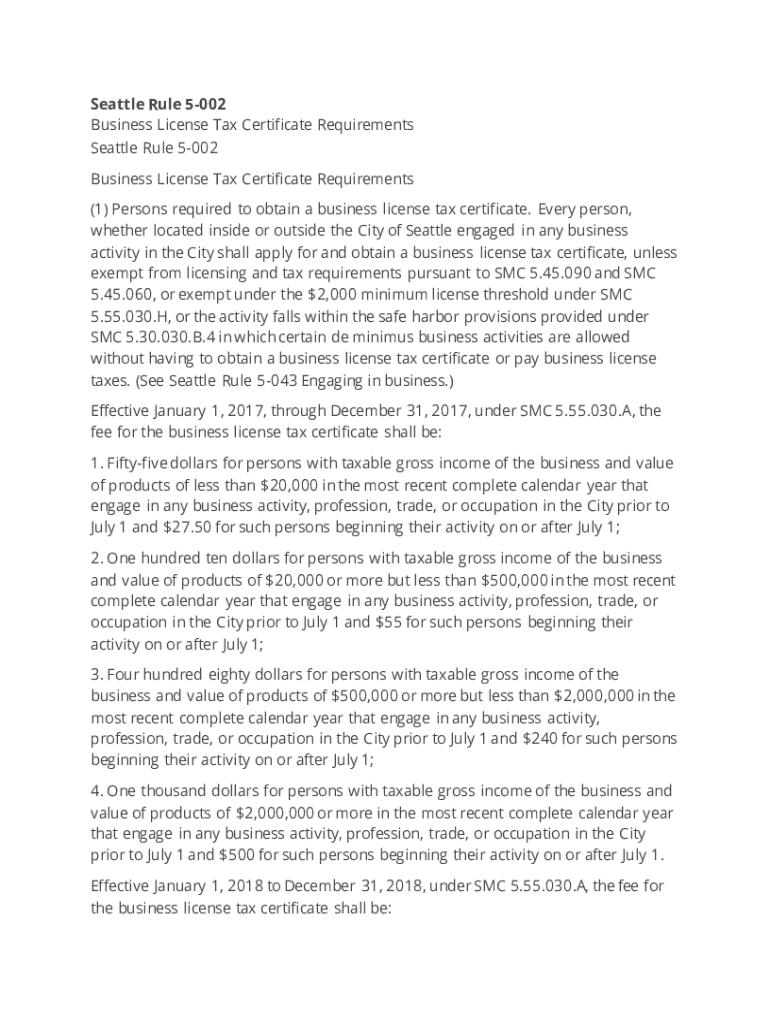 Fillable Online Business License Tax Certificates - License and ...