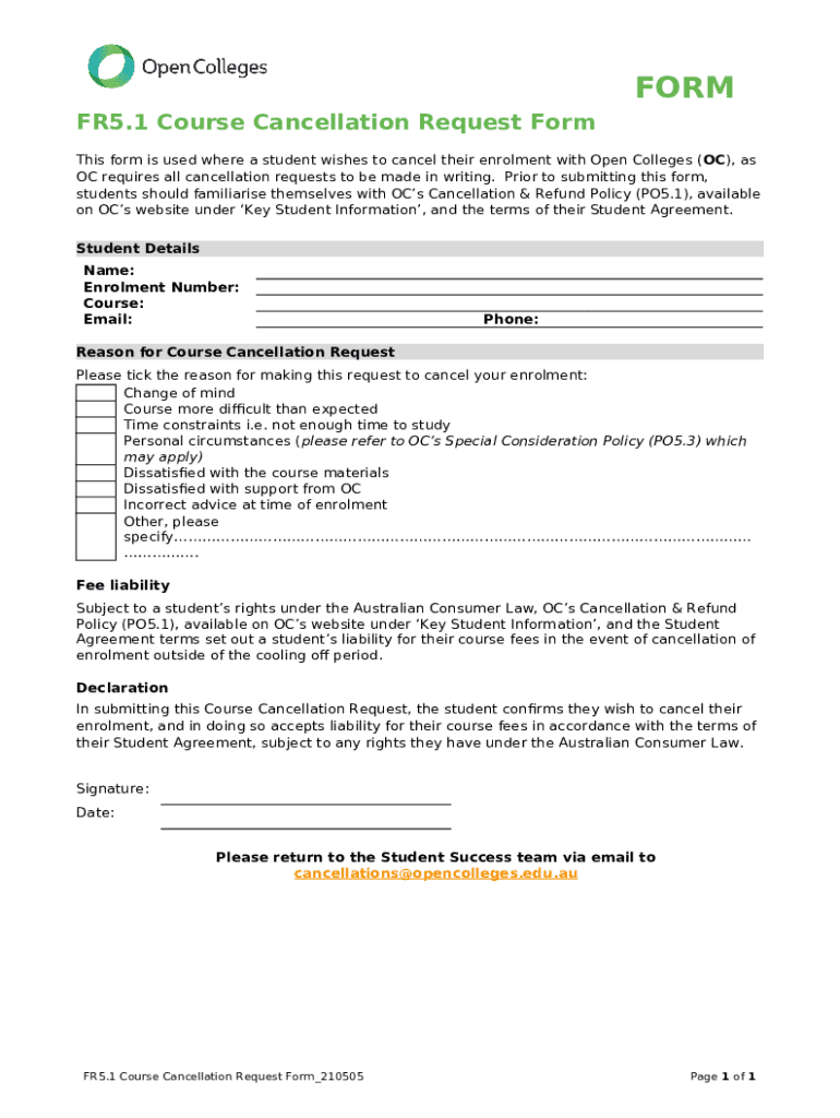 key-student-docs.s3-ap-southeast-2.amazonaws.comFR5.1 Course Cancellation Request - Amazon Web ...