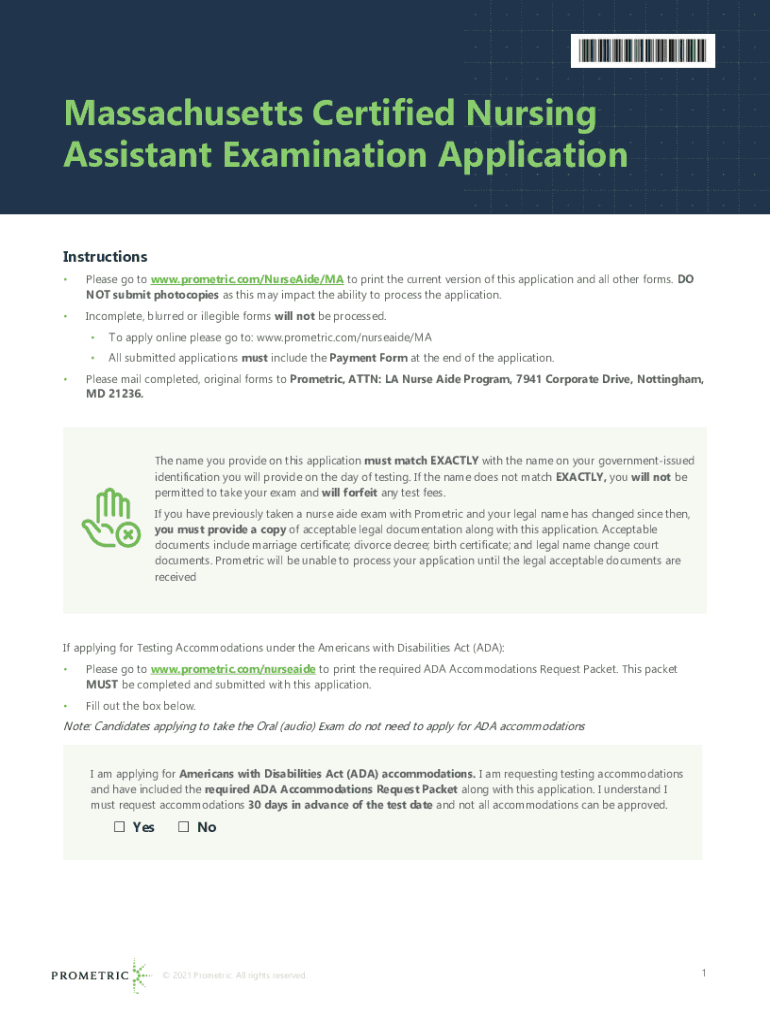 Fillable Online Prometric Cna RenewalFill Out Printable PDF Forms ...