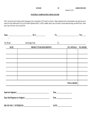 Overtime Pay: Fact SheetsU.S. Department of Labor - DOL Doc Template ...