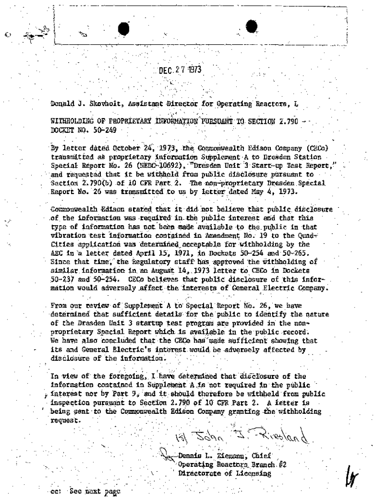 Fillable Online Withholding of Proprietary Information Pursuant To ...