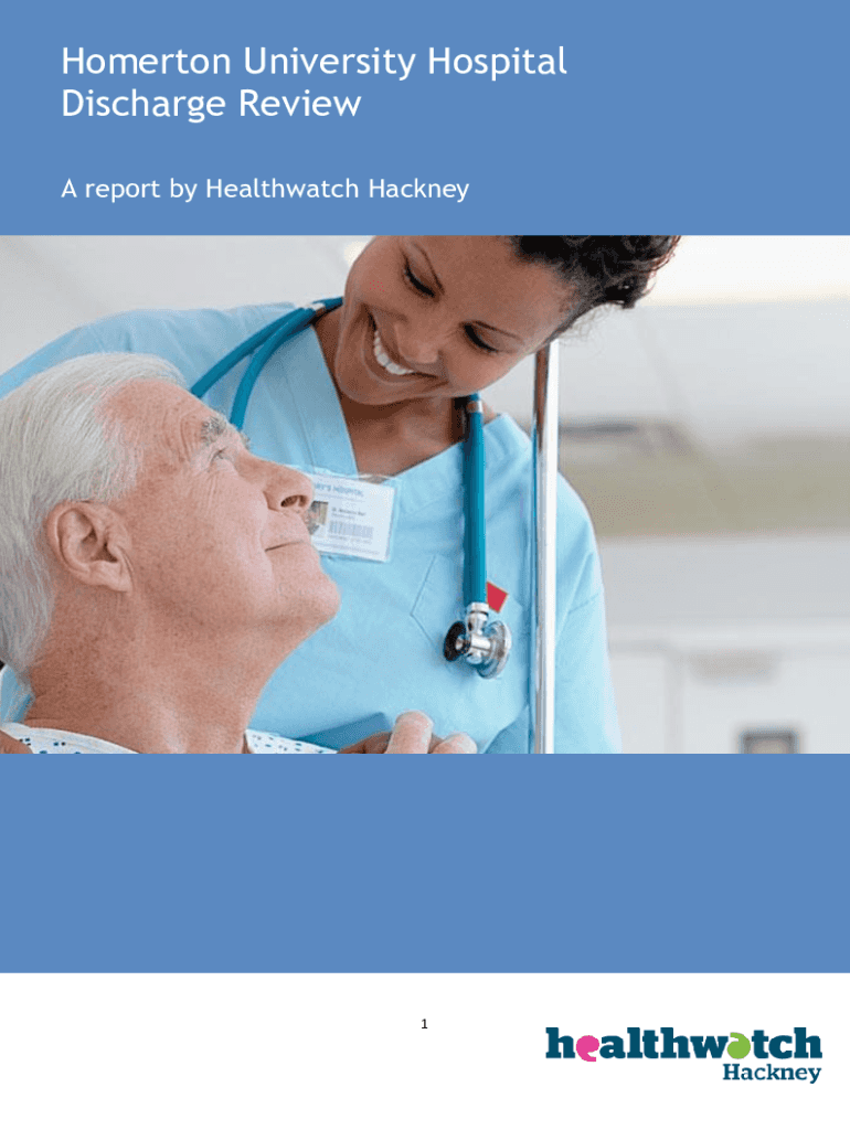 Fillable Online Homerton University Hospital - Care Quality ...