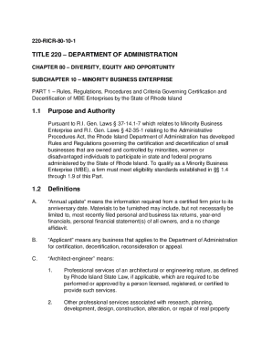 Fillable Online odeo ri RICR Template - RI Office of Diversity, Equity ...