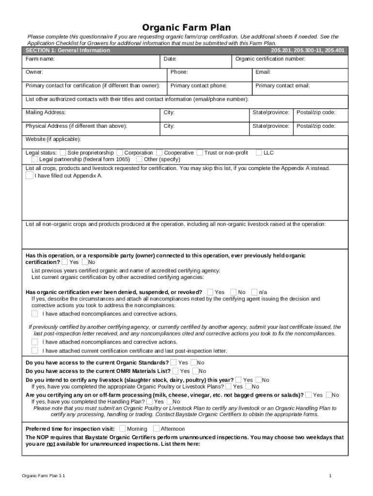 Organic Farming Business Plan Sample Template for 2021Organic Farming ...