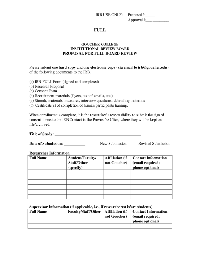 Fillable Online FORM IRB-A Fax Email Print - pdfFiller