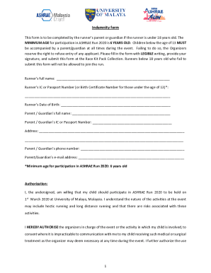 Fillable Online Indemnity form - DocDroid Fax Email Print - pdfFiller