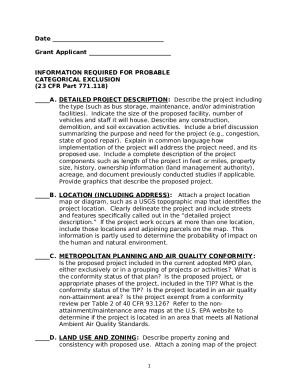 NEPA Categorical Exclusion Checklist - Federal Transit Administration ...